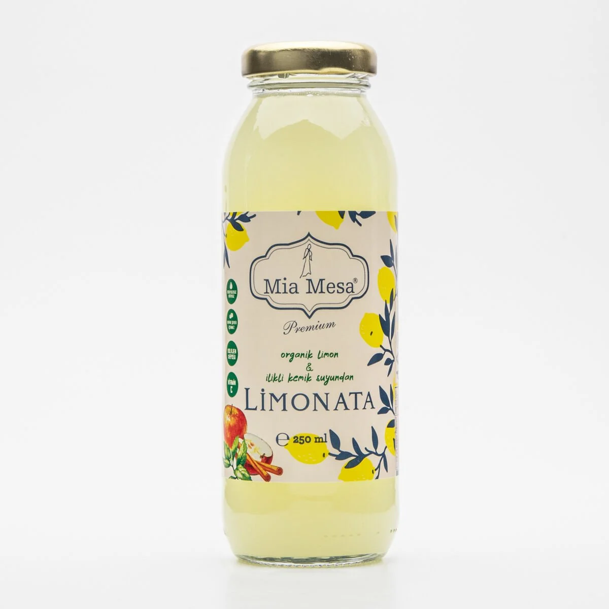 Mia Mesa İlikli Kemik Suyuna Limonata 250 ml - Fesleğence ® - Doğal, Organik ve Glutensiz Ürünler